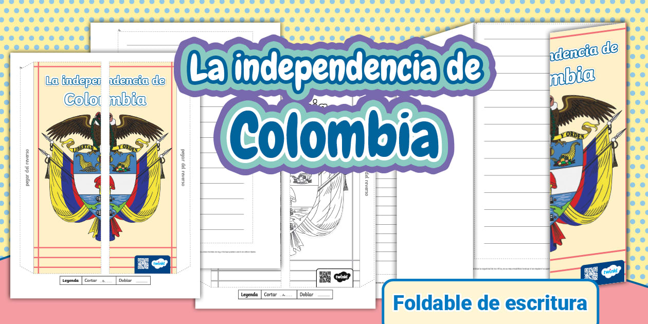 Foldable de escritura: La independencia de Colombia