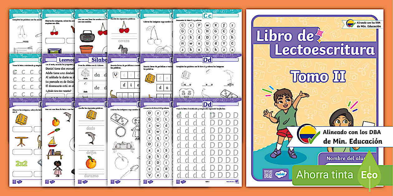 Cartilla de lectoescritura - tomo 2 - Twinkl Colombia