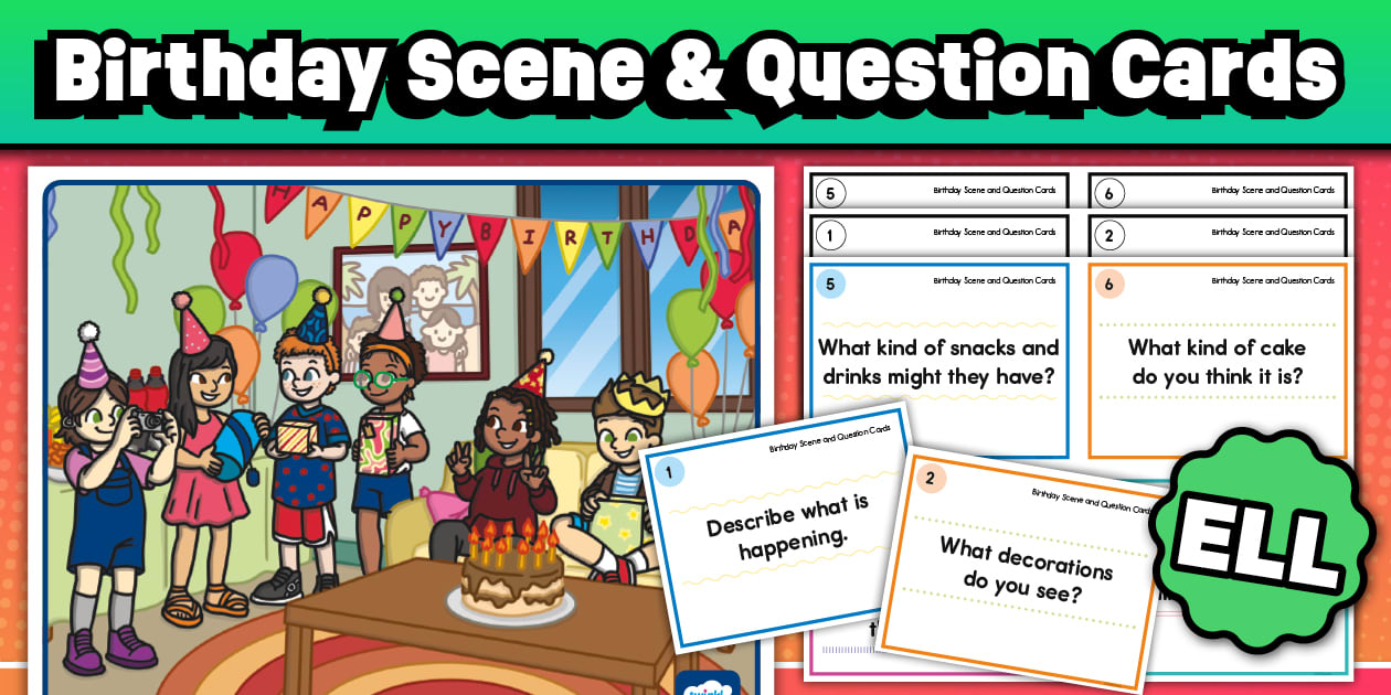 Birthday ESL Questions | ELL Resource | Twinkl USA