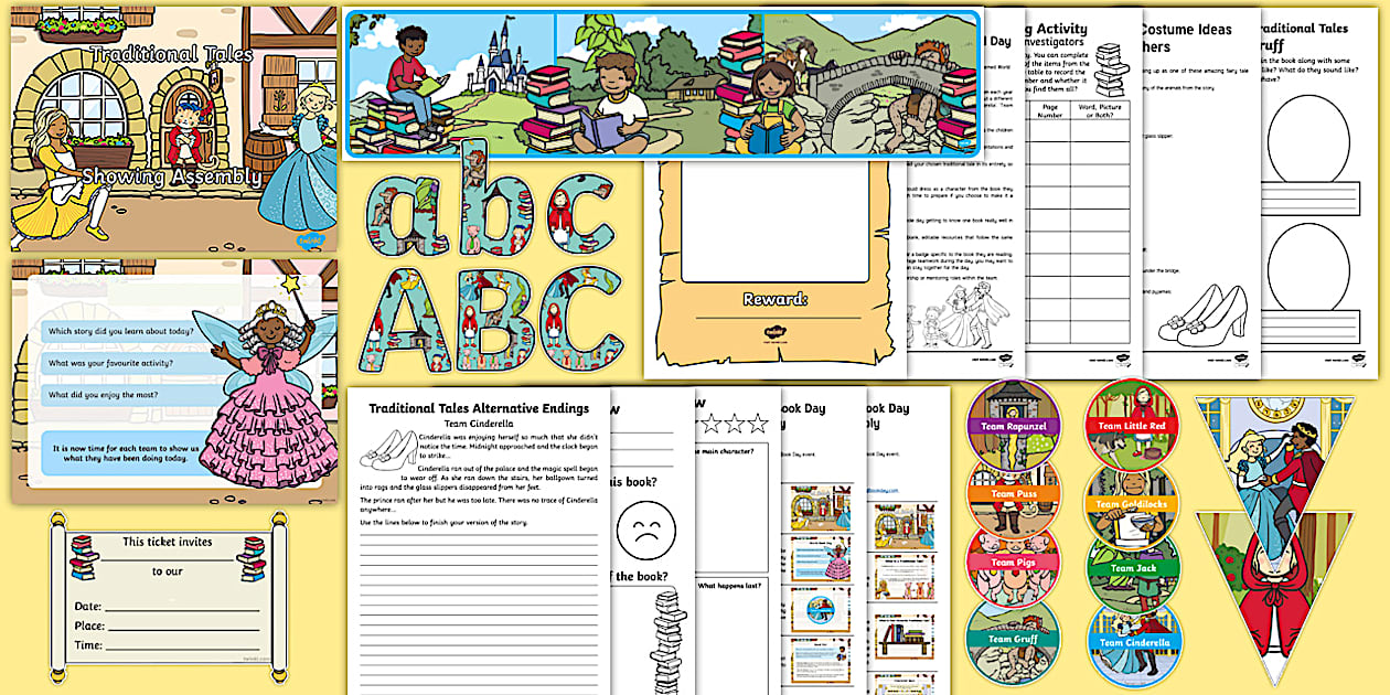 Whole-School Traditional Tales Reading Day Bumper Activity Pack
