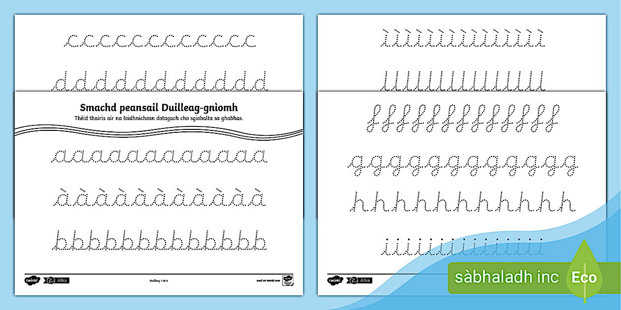 Smachd peansail - Duilleag-gnìomh (Teacher-Made) - Twinkl
