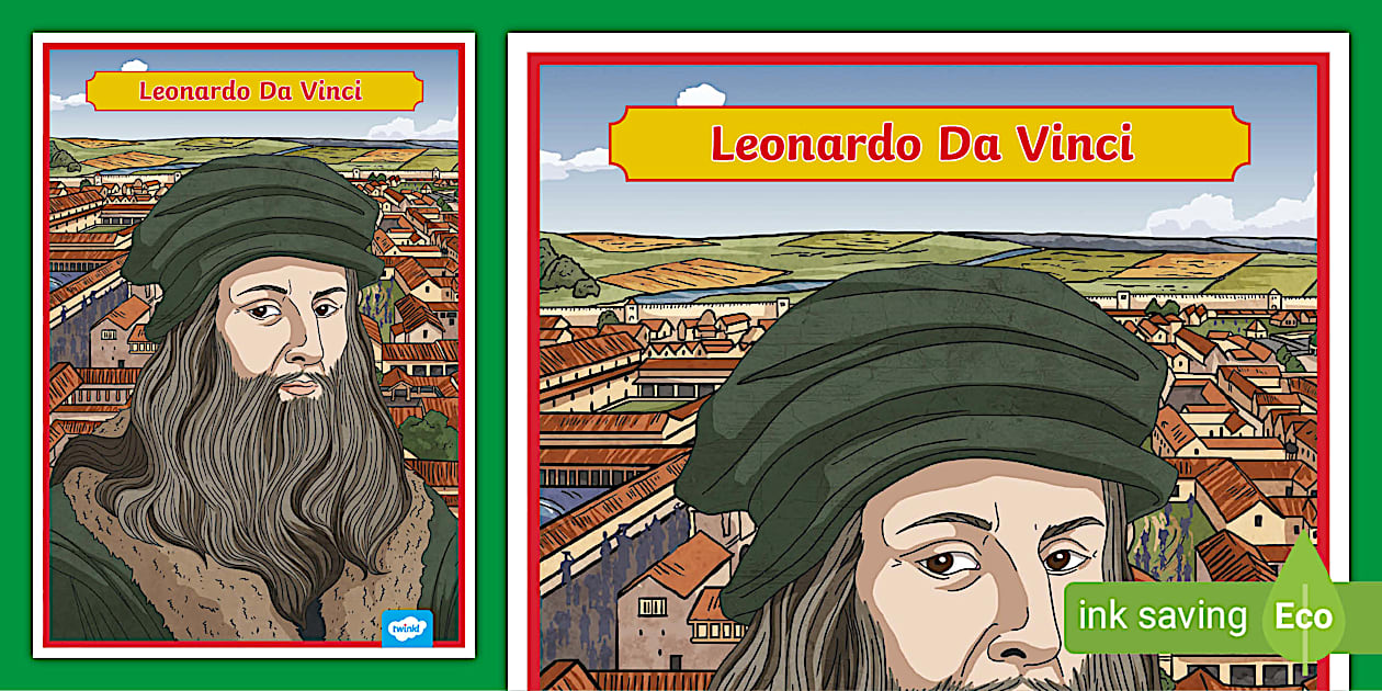Leonardo Da Vinci Display Poster (teacher made) - Twinkl