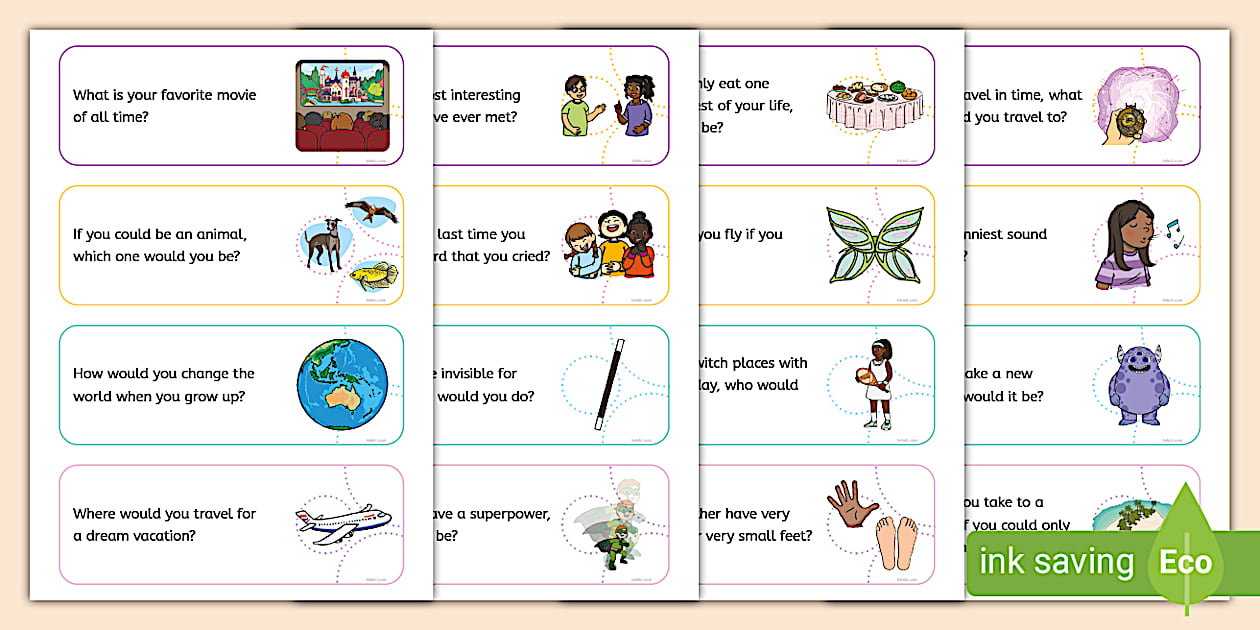 Funny Question Cards (teacher made) - Twinkl