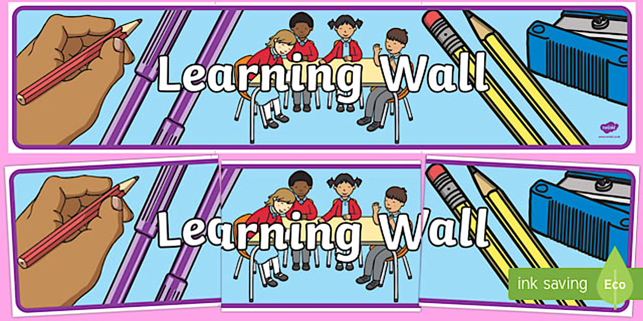 Learning Wall Display Banner-learning wall, display banner, learning wall