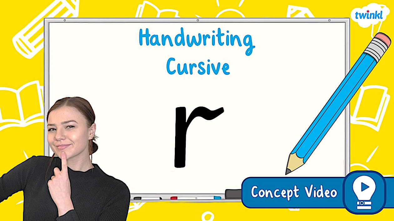 The Letter 'r' | Cursive Handwriting Concept Video - Twinkl