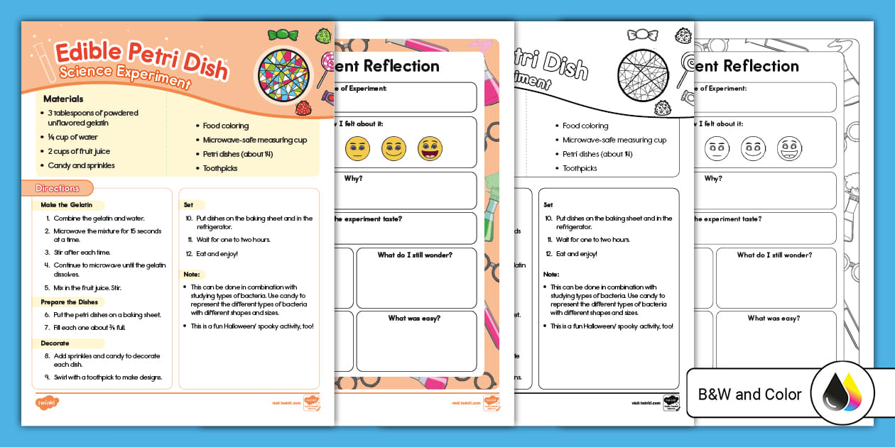 Edible Petri Dish Science Experiment for Kids (teacher made)