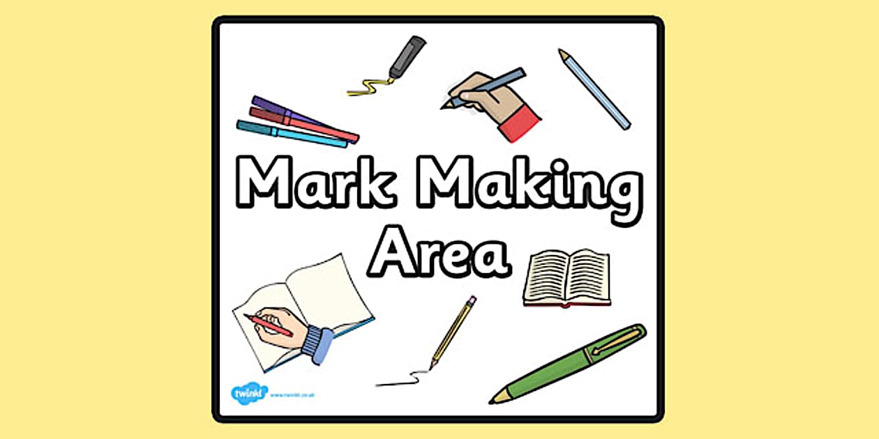 👉 Mark Making Area Sign (teacher made) - Twinkl