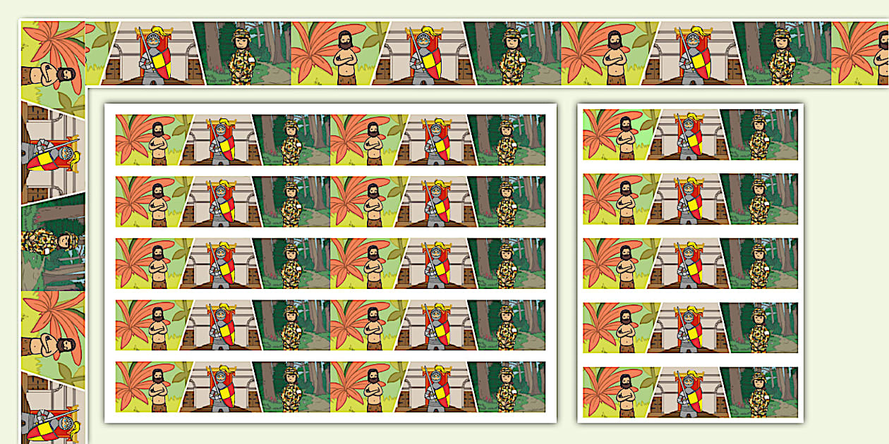 Human Evolution Display Borders (teacher made) - Twinkl