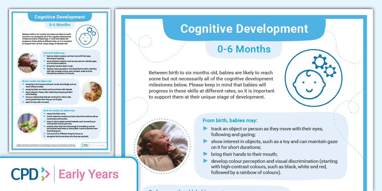 Cognitive Development 0-6 Months | Kindergarten CPD - Twinkl