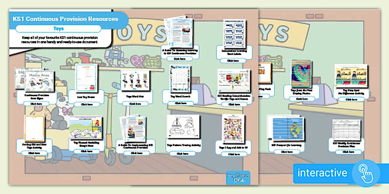 KS1 Continuous Provision Resources: Toys (Teacher-Made)