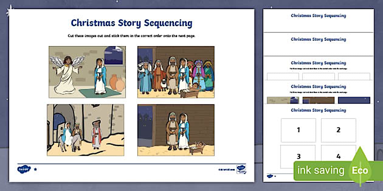 The Christmas Story Sequencing Activity - Twinkl