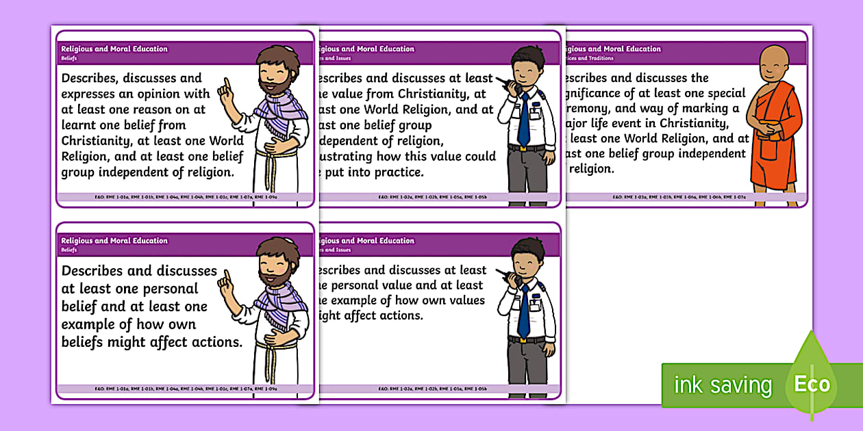 CfE Benchmarks First Level RME Display Cards - Twinkl