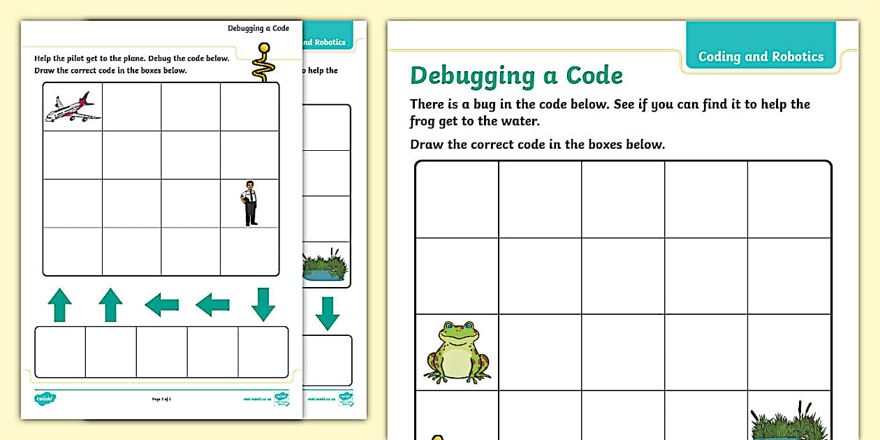 Grade R Debugging a Code (teacher made) - Twinkl
