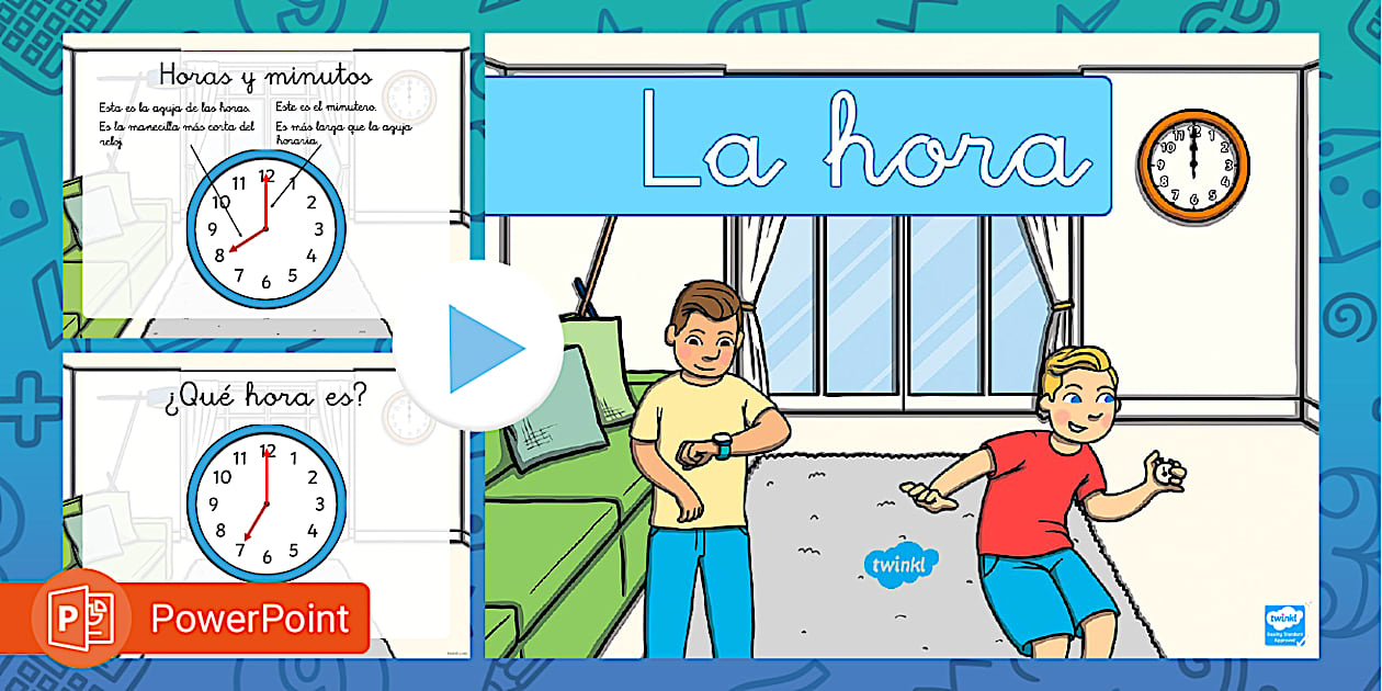 Presentación: La hora (teacher made) - Twinkl