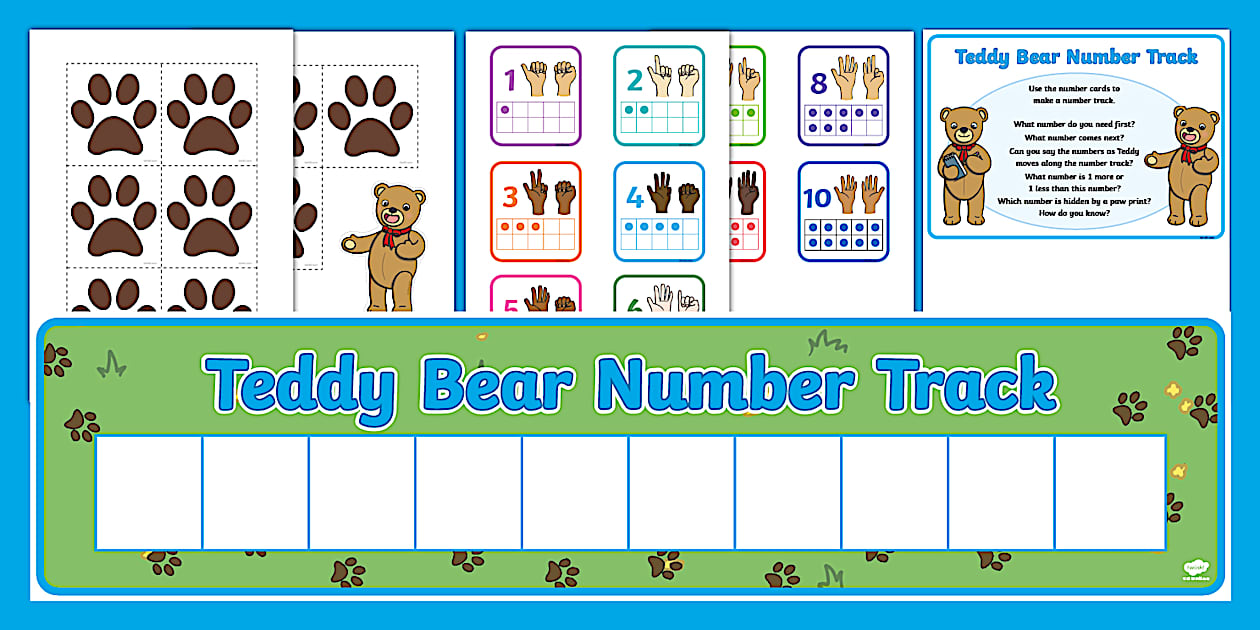 👉 Teddy Bear Number Track Problem-Solving Activity | Twinkl