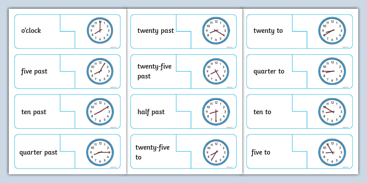 Time Matching Puzzle (Hecho por educadores) - Twinkl