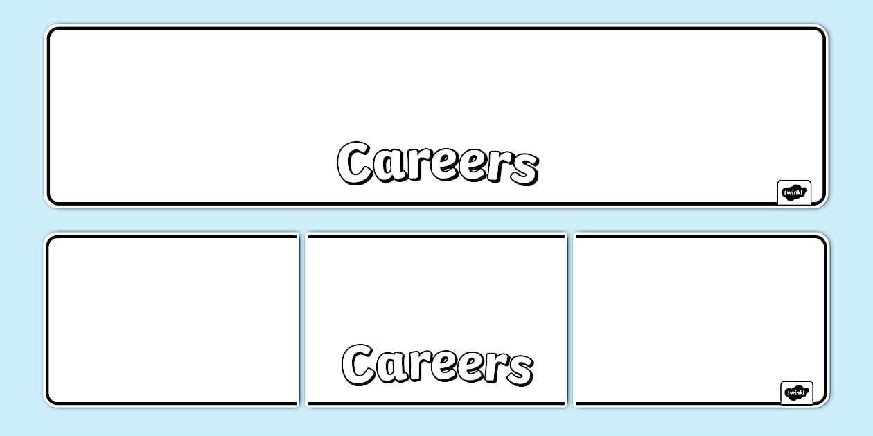 Careers Collaborative Drawing Display Banner (teacher made)