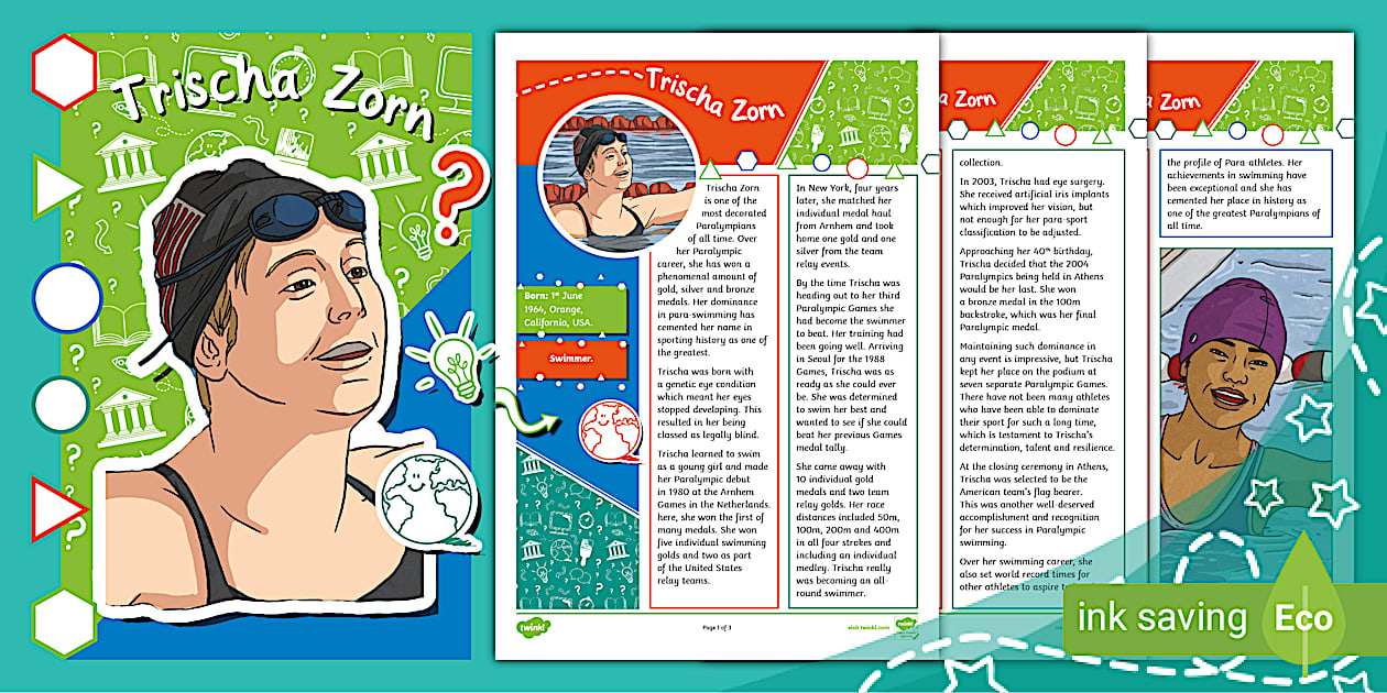 Significant People: Trischa Zorn (teacher made) - Twinkl