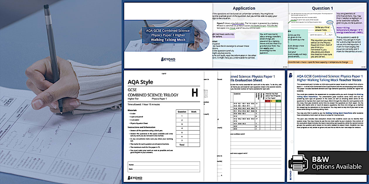 Physics Paper 1 Higher Mock | AQA GCSE Combined Science