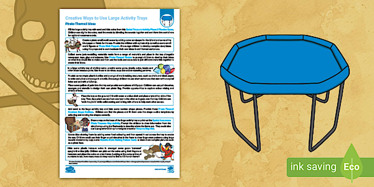 Pirate-Themed Ideas for Activity Trays | EYFS Resources