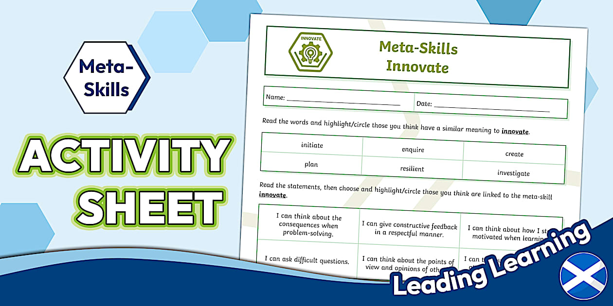Meta-Skills Self-Assessment - Innovate Activity Sheet