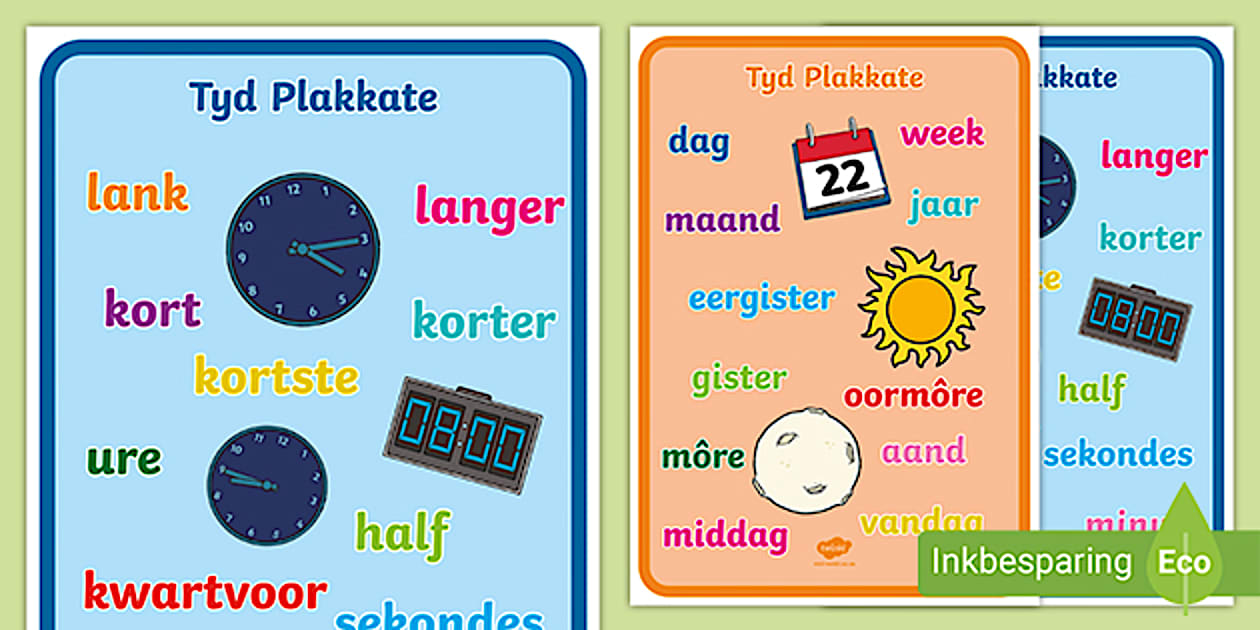 STOMPI - Tyd Plakkate (teacher made) - Twinkl