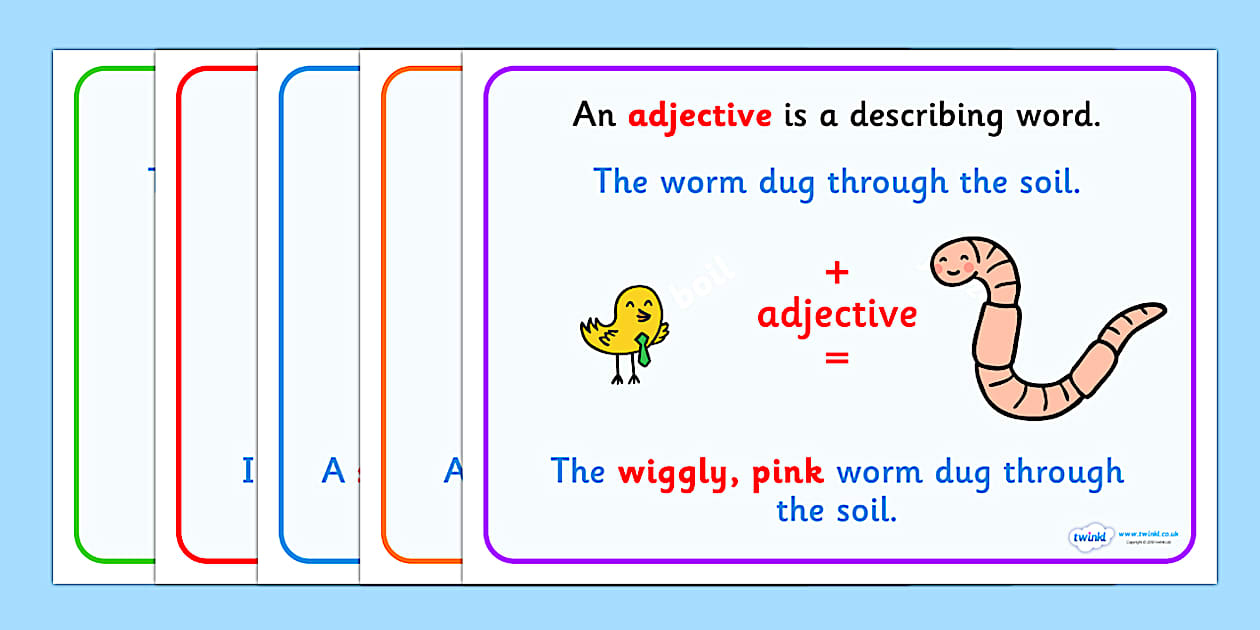 Minibeasts Adjectives Display Posters - Twinkl