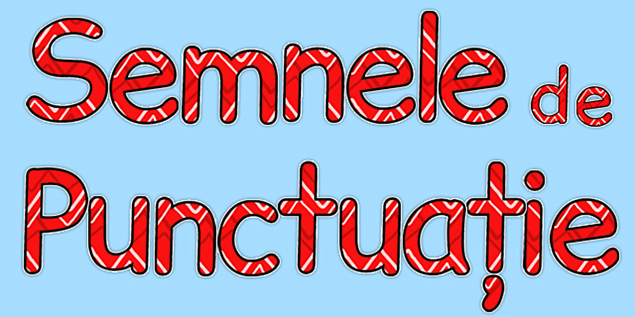 Semnele de punctuație - Litere decupabile - Twinkl