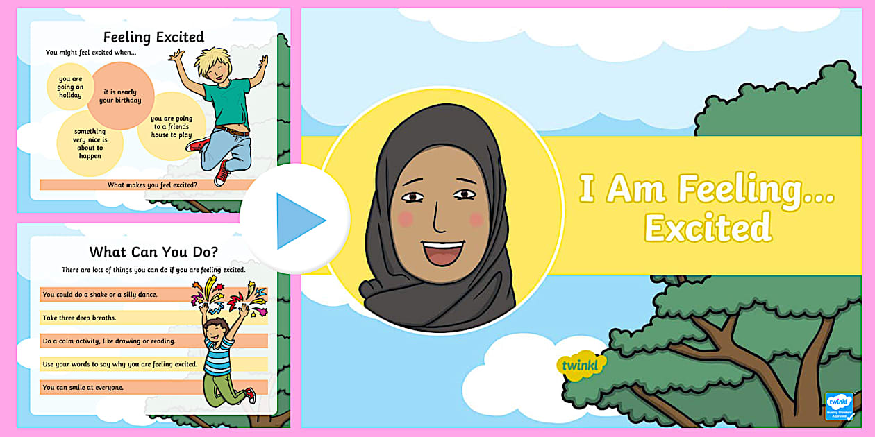 Kindergarten I Am Feeling Excited PowerPoint (Teacher-Made)