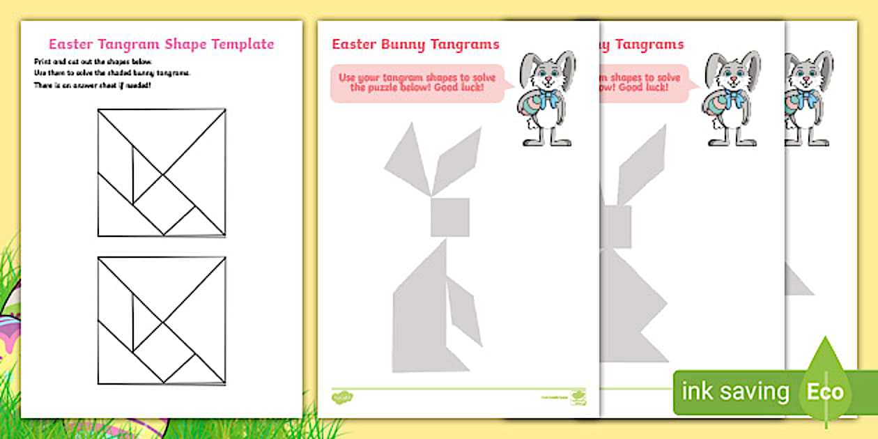 Easter Tangram Puzzle (teacher made) - Twinkl