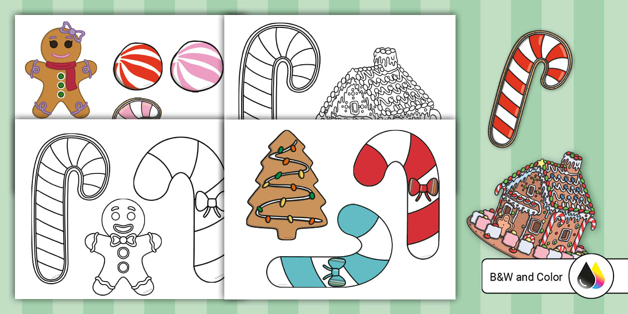 Have a Sweet Holiday! Bulletin Board Cutouts (Teacher-Made)