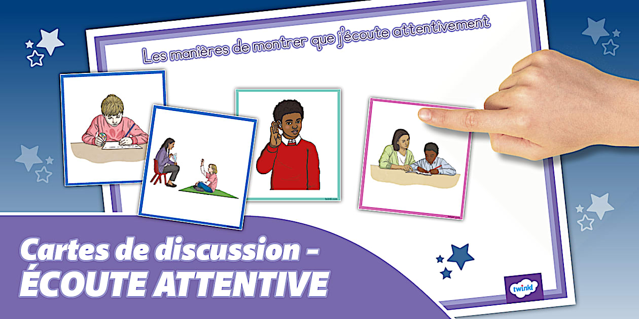 Cartes de discussion - Écoute attentive