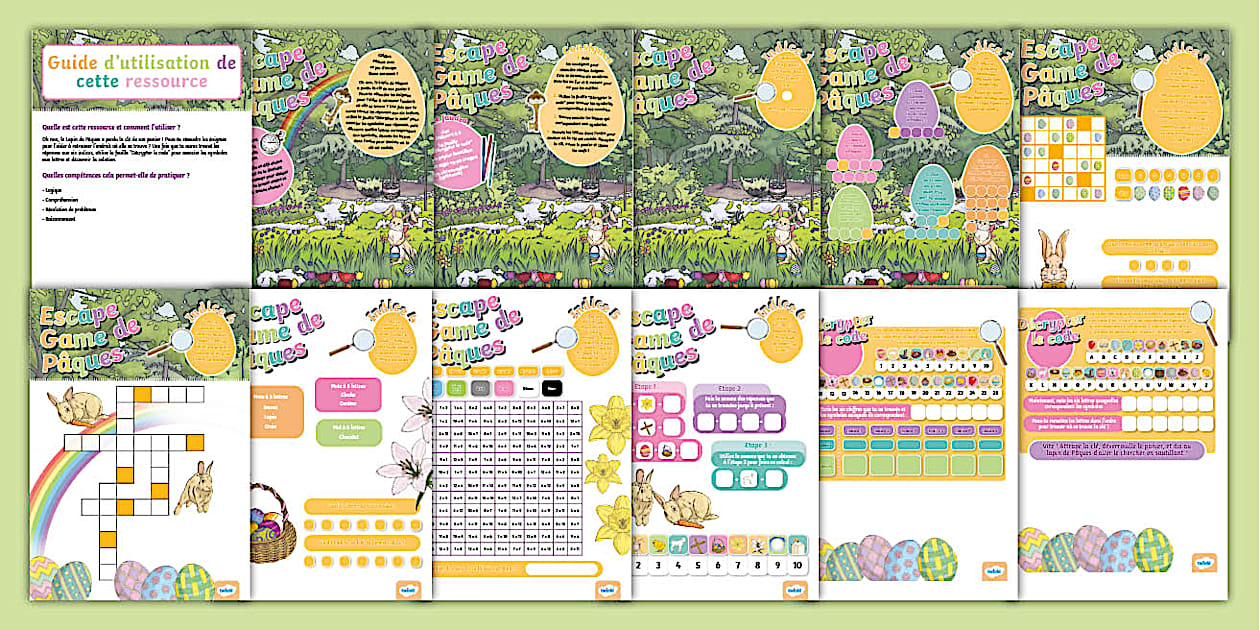 ESCAPE ROOM DE PÂQUES 7-11 ANS (Teacher-Made) - Twinkl