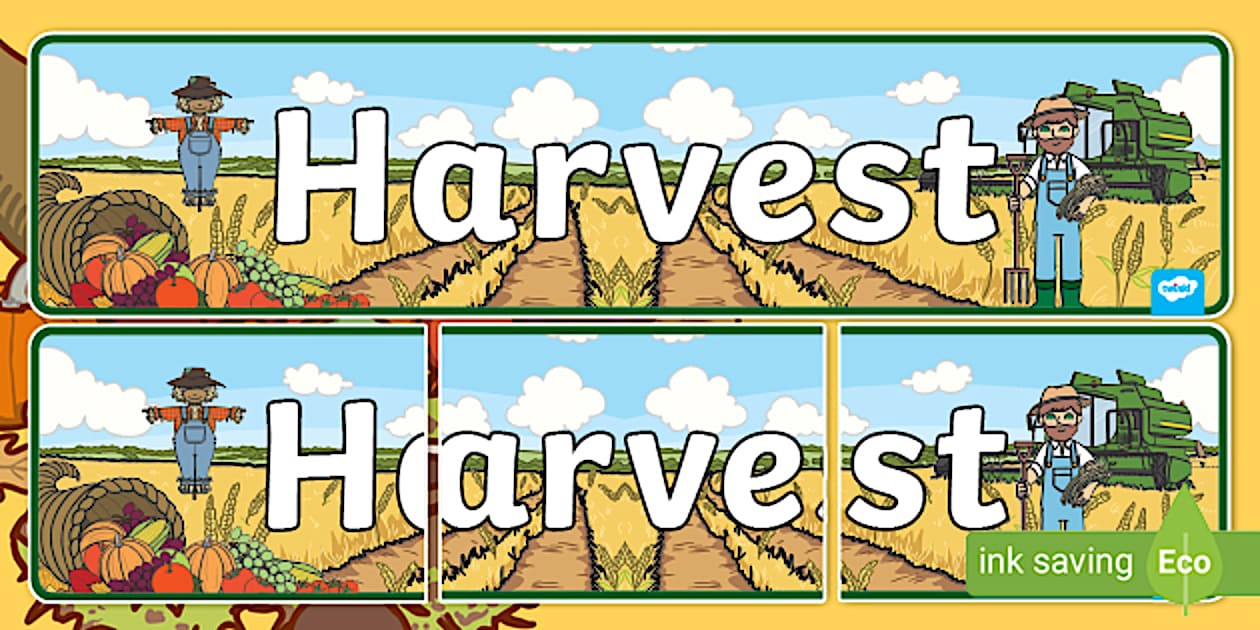 👉 Harvest Display Banner (teacher made) - Twinkl