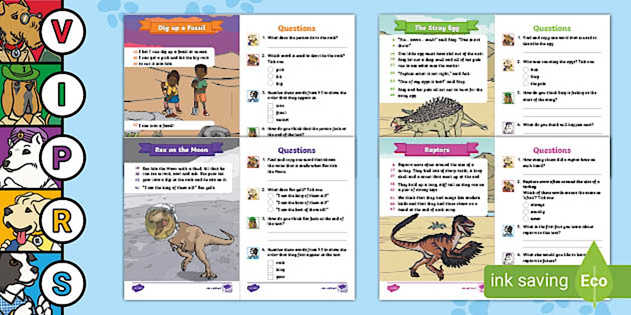 Phonetically-Decodable 60-Second Reads: Dinosaurs - Twinkl