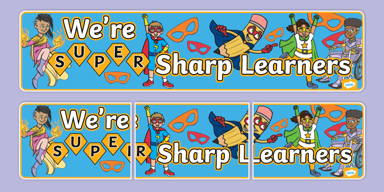 We're Super Sharp Learners Display Banner (Teacher-Made)