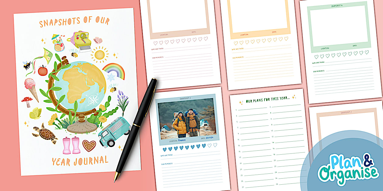 Snapshots of Our Year Journal | Twinkl Plan & Organise