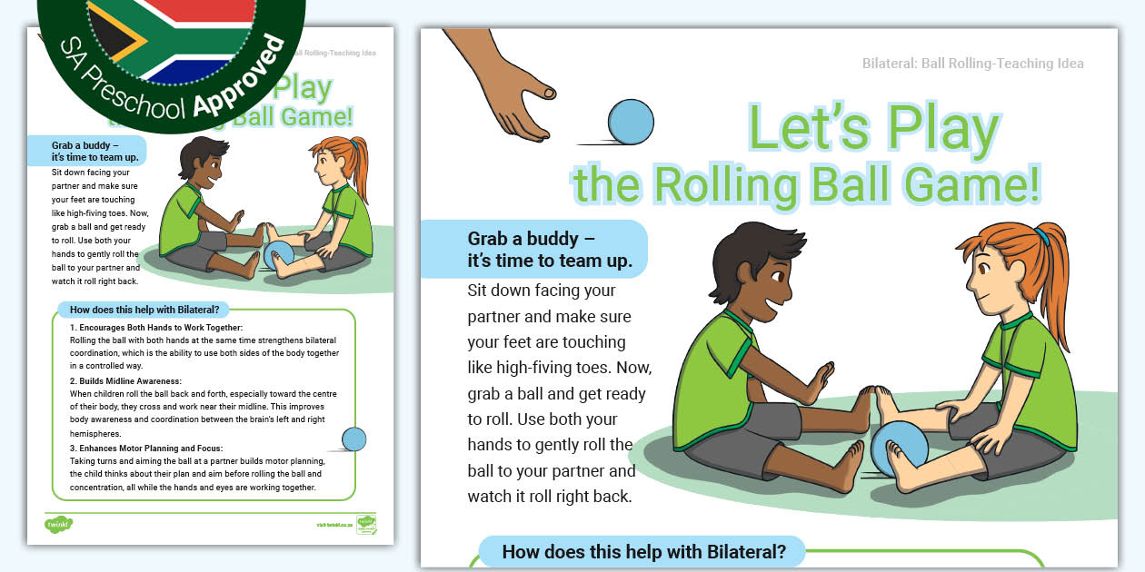 Preschool: Bilateral: Ball Rolling- Teaching Idea - Twinkl