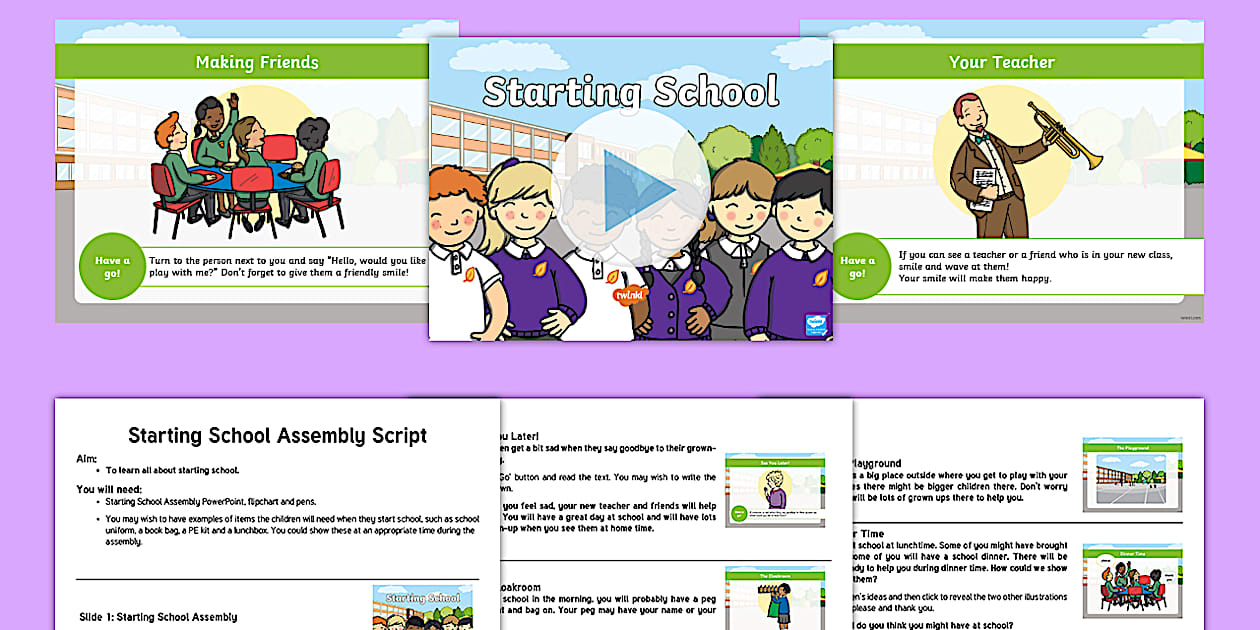 Starting School Assembly Pack - Twinkl