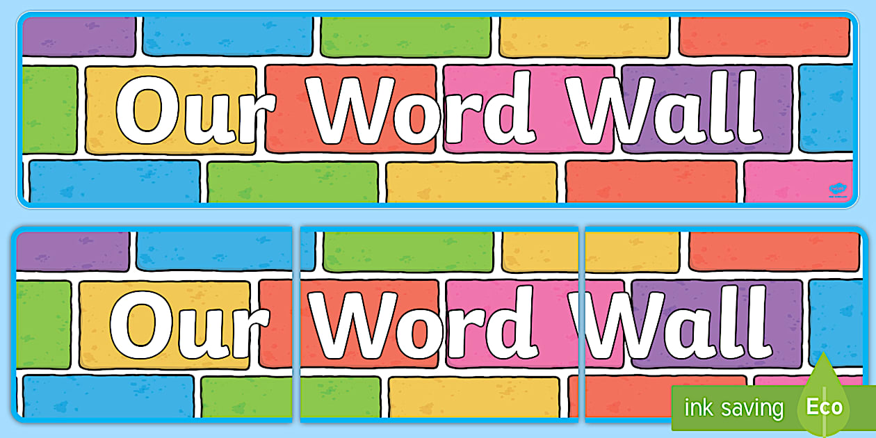 👉 Colourful Academic Word Wall Display Banner | Twinkl