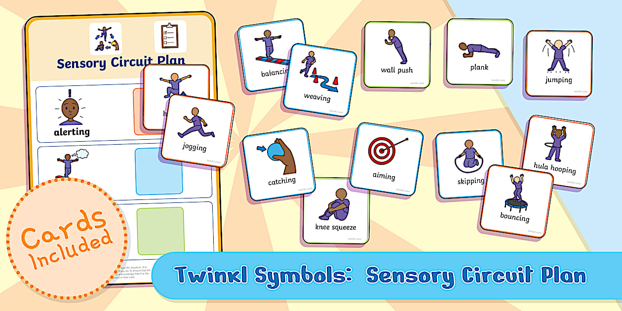 Twinkl Symbols: Sensory Circuit Plan