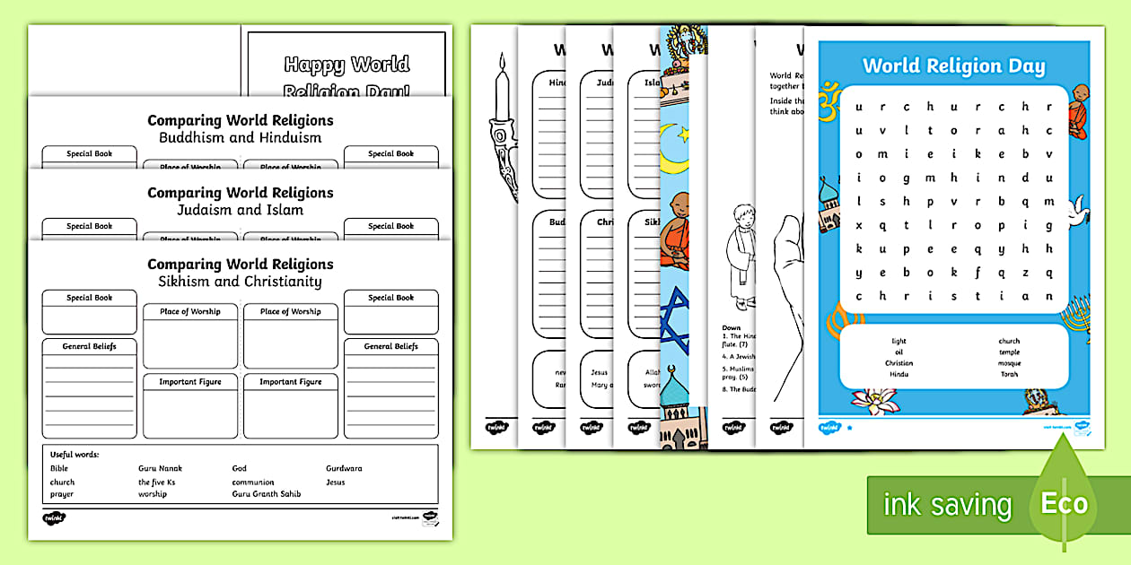 World Religion Day Activity Pack (teacher made) - Twinkl