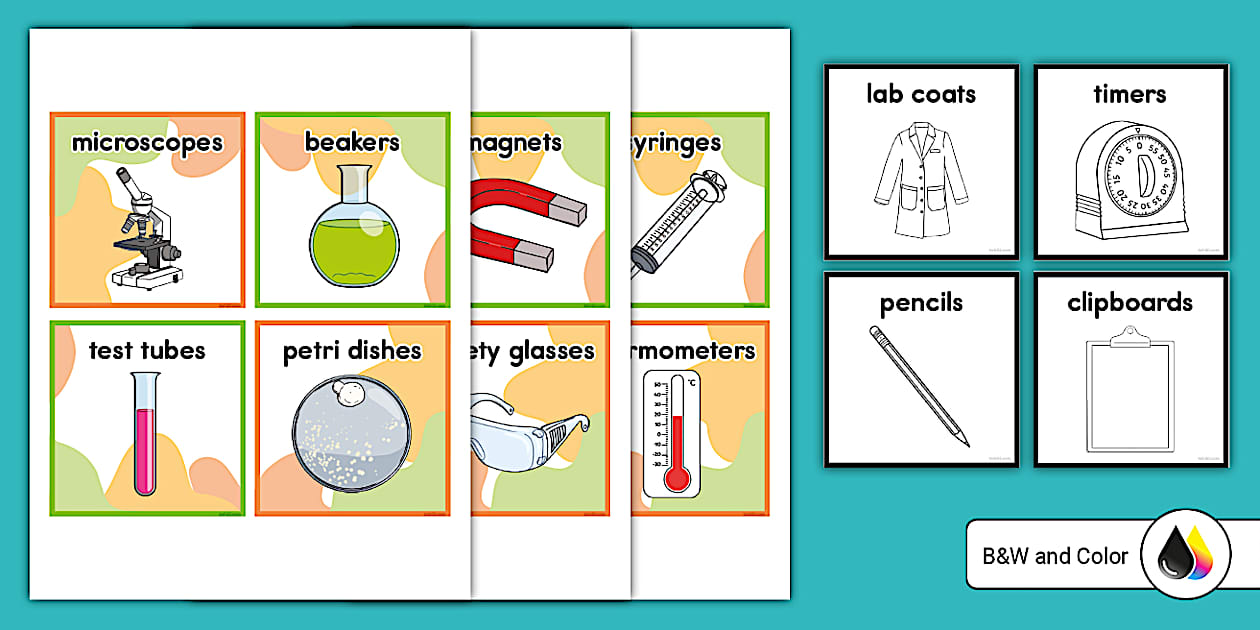 Science Lab Dramatic Play Labels (teacher made) - Twinkl