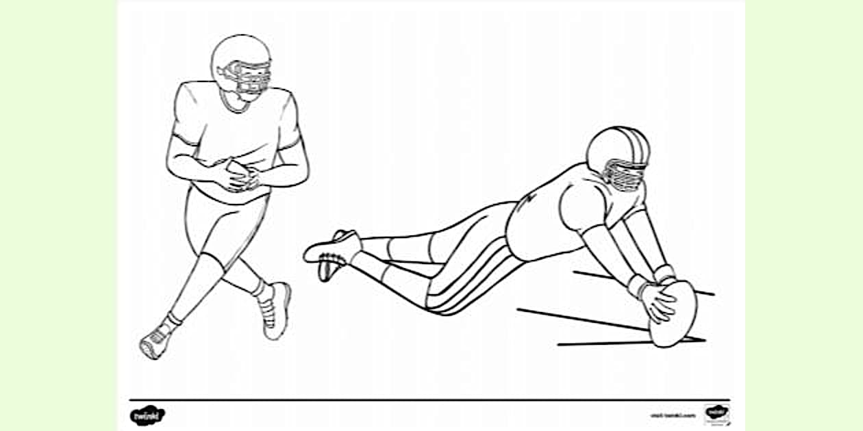NFL Player Colouring | Colouring Sheets (teacher made)