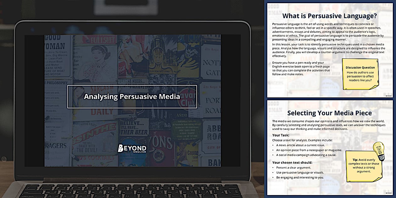 * NEW * Analysing Persuasive Media Presentation - Twinkl