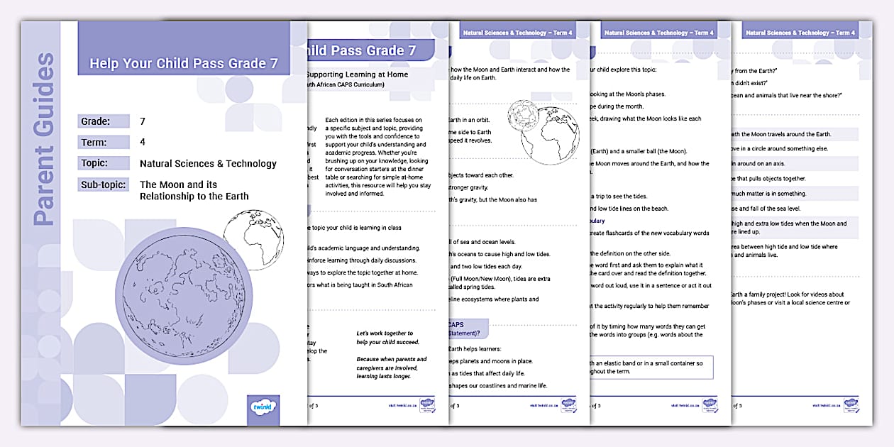 Help Pass Grd 7 Parent Guide - Moon's Relationship to Earth