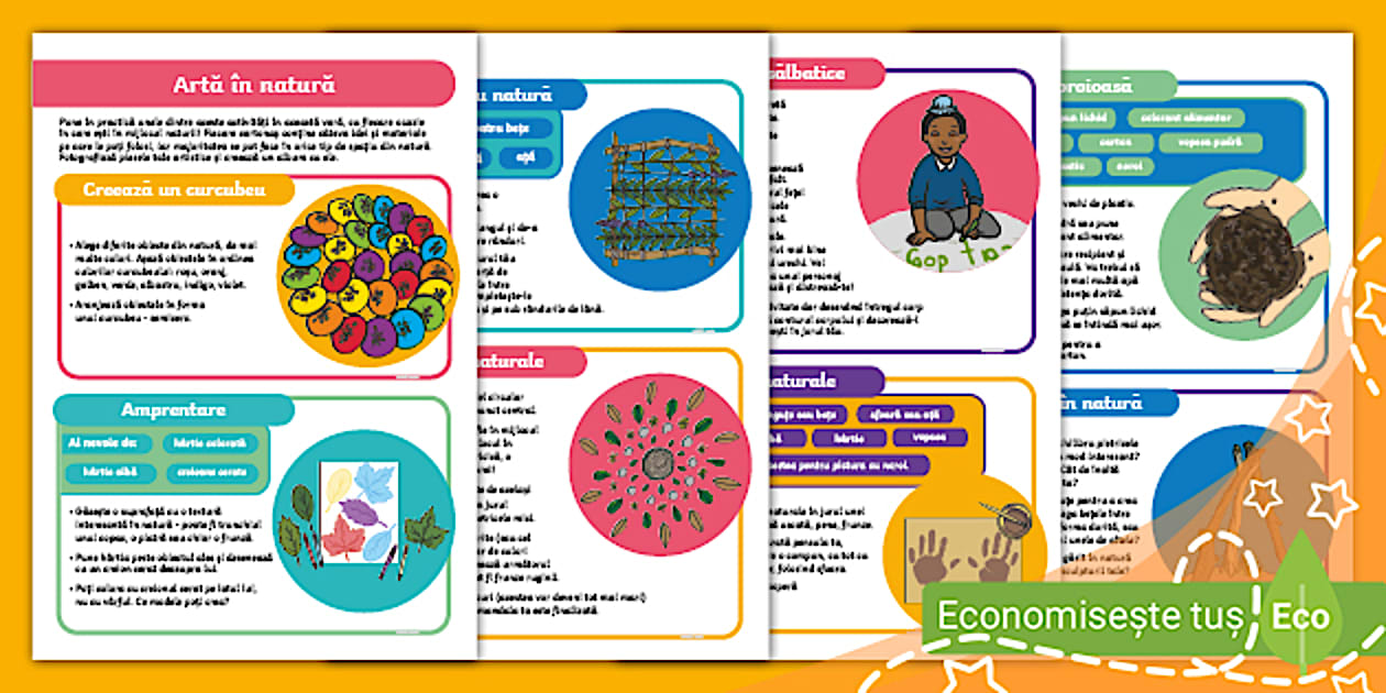 AVAP: Artă în natură – Cartonașe cu provocări