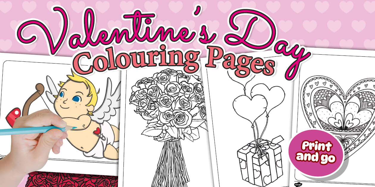 Valentine's Day Colouring Pages
