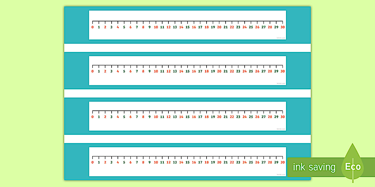 Printable Number Line to 30 | Math Resources | Twinkl USA