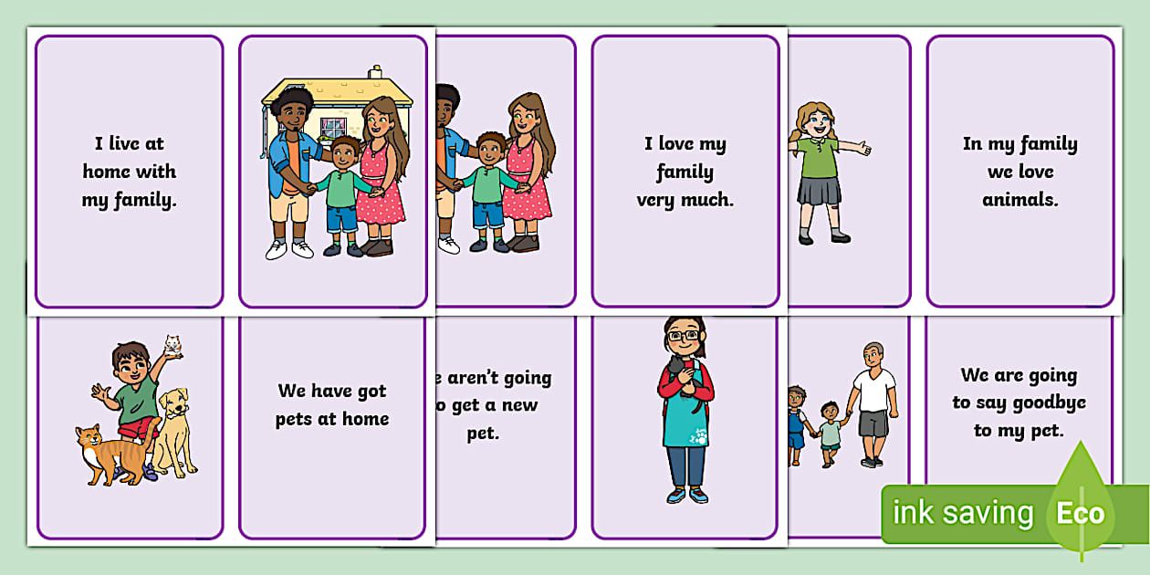 Social Situation Cards Loss of a Pet Primary